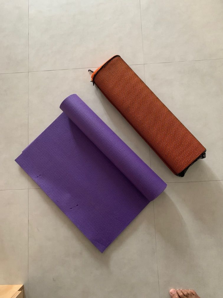 FREE: Purple Exercise Foam Mat, Sports Equipment, Exercise & Fitness ...