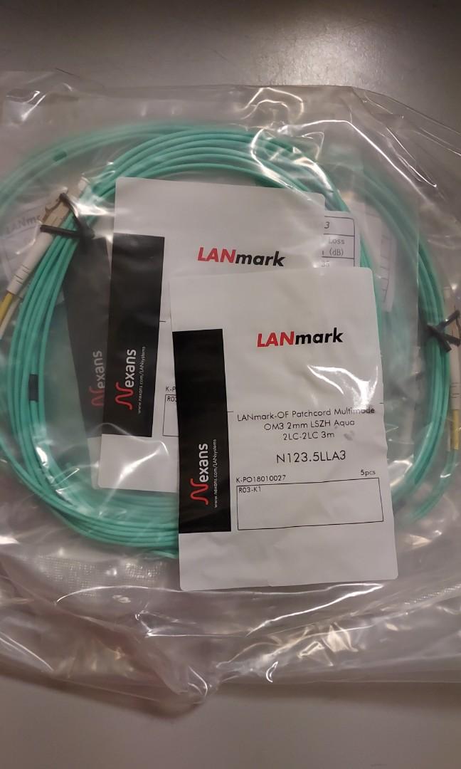 Fiber Optic cable OM3 - 3 m, 30 m, Computers & Tech, Parts ...