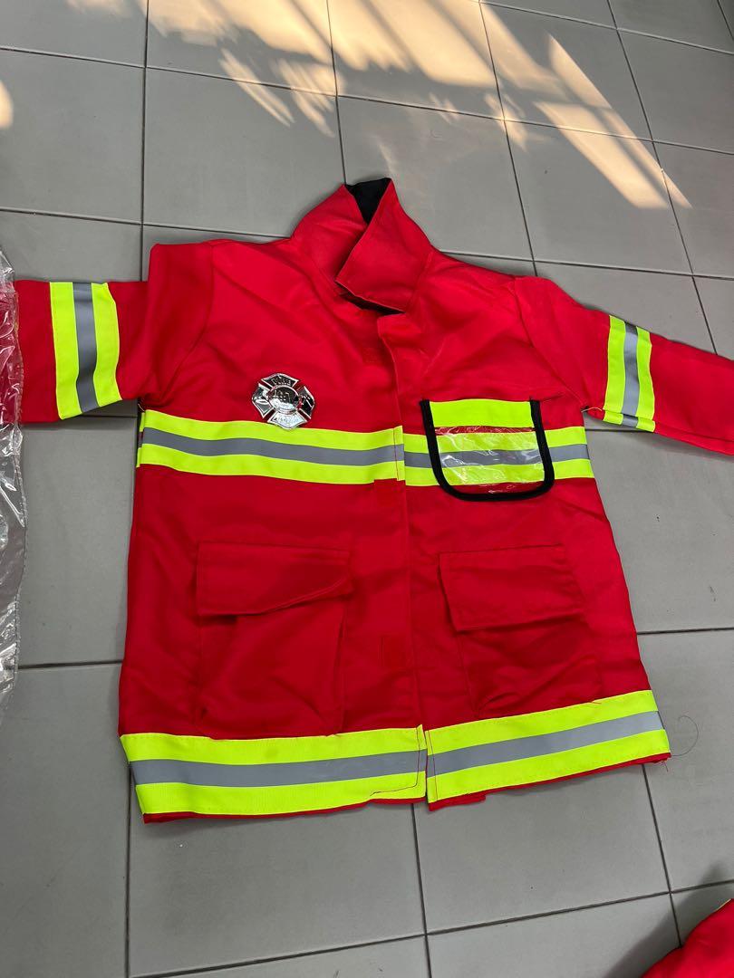 Fireman role play costume, Hobbies & Toys, Toys & Games on Carousell