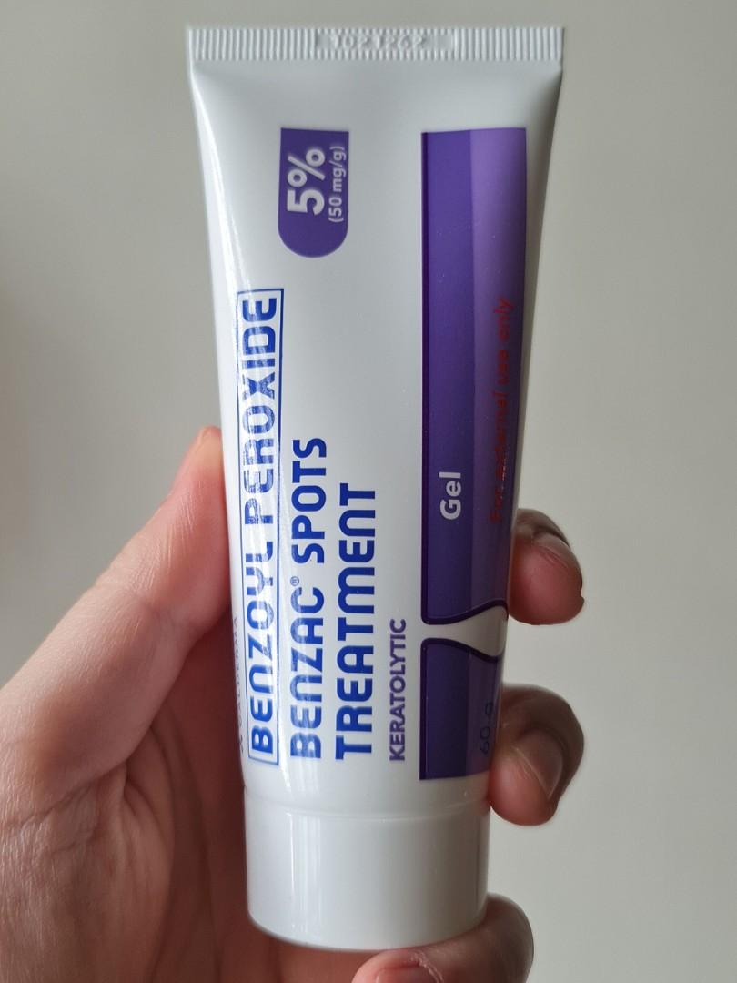 Galderma Benzoyl Peroxide Benzac Spots Treatment Gel 5% [60g], Beauty ...