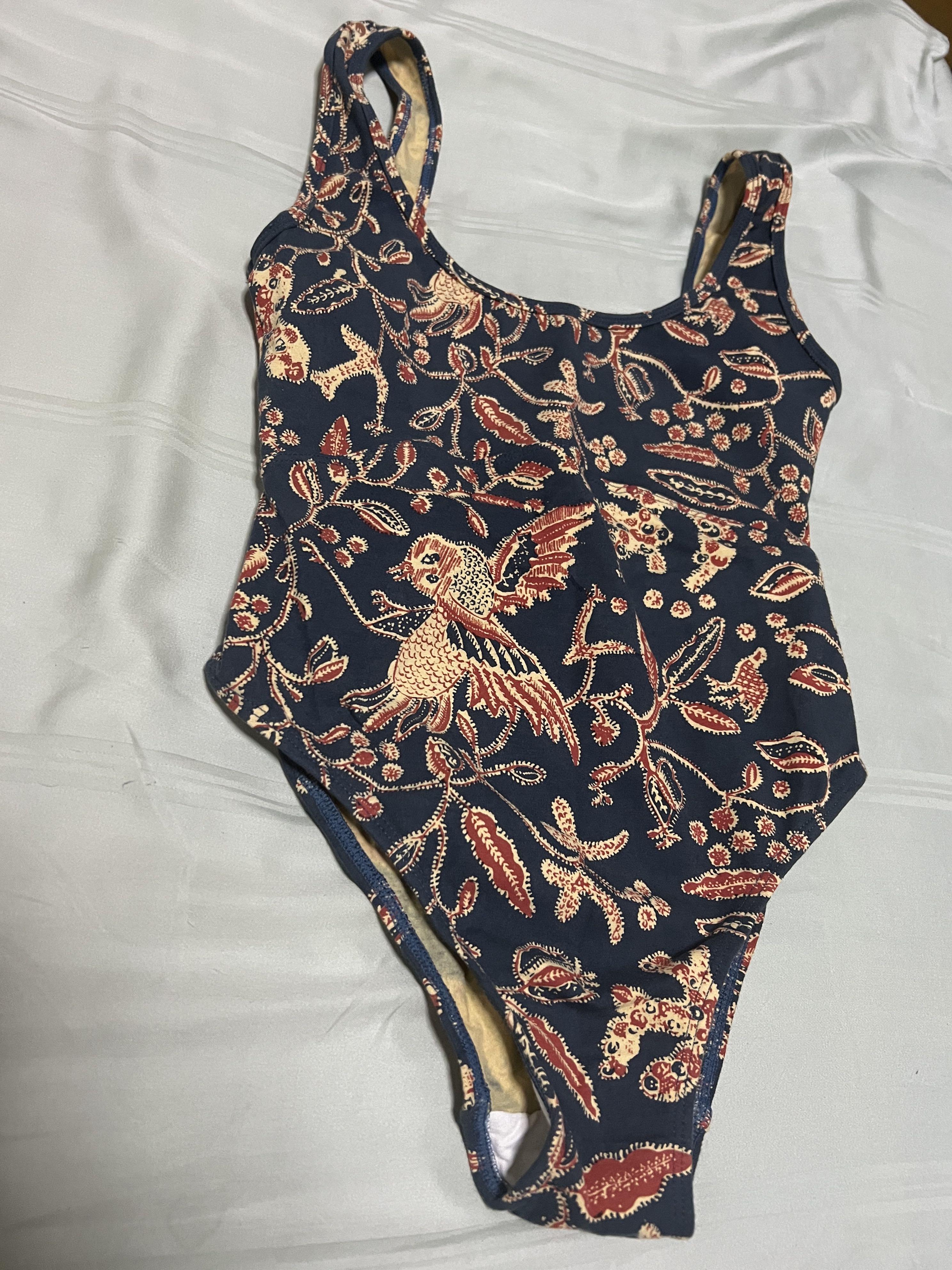 Pithecanthropus Handmade Bali one piece swimsuit in NAVY BLUE, Women's ...