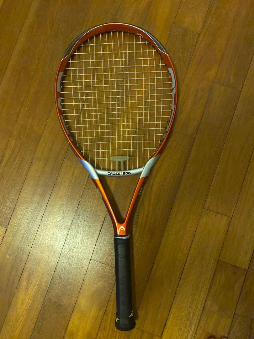 HEAD CROSS BOW 6 S6 CROSSBOW Tennis Racquet Racket 4 3/8 HD SZ: 112 9 ...