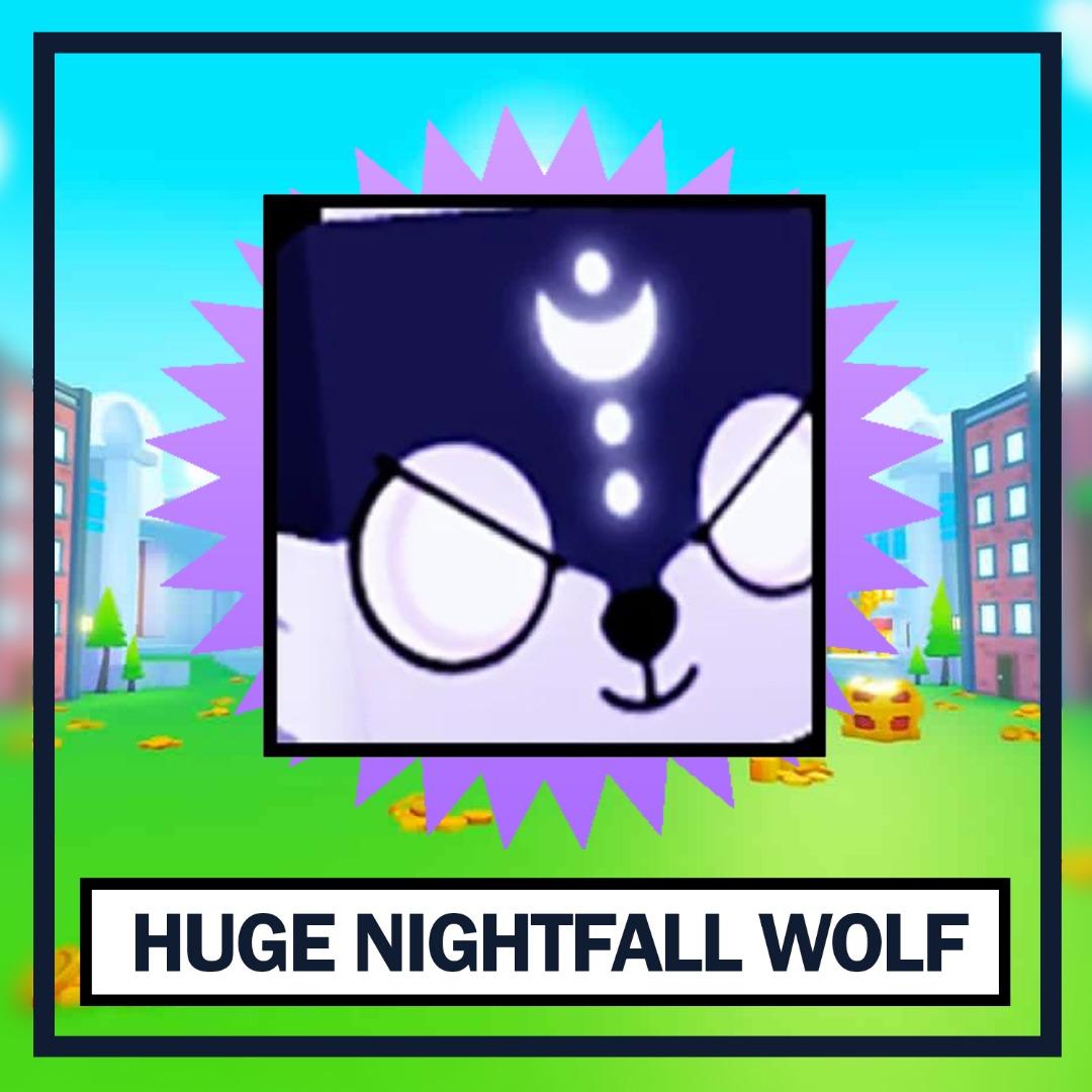 Huge Nightfall Wolf Pet Simulator X, Video Gaming, Gaming Accessories ...