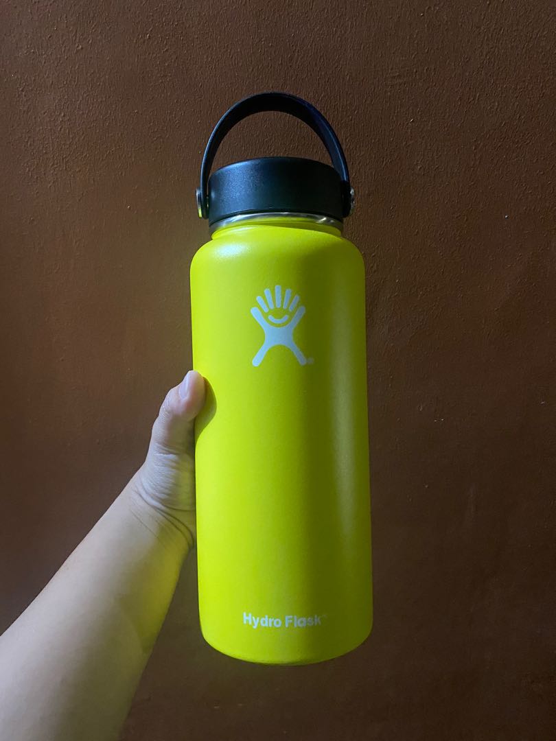 Hydro Flask Yellow 32oz, Furniture & Home Living, Kitchenware ...