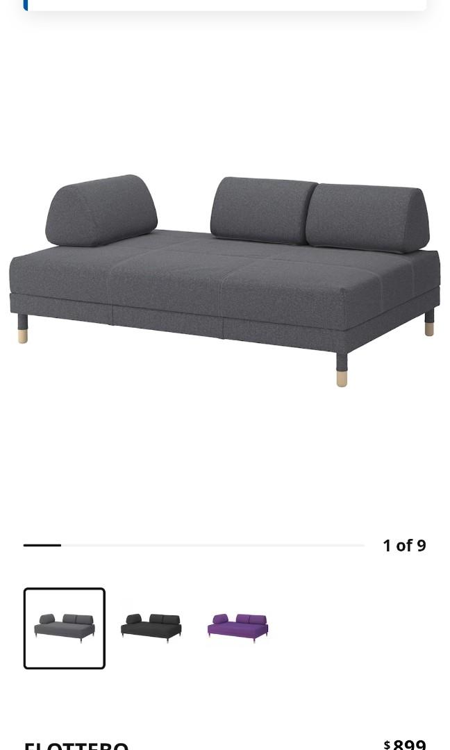 IKEA FLOTTEBO sofa bed, Furniture & Home Living, Furniture, Sofas on ...