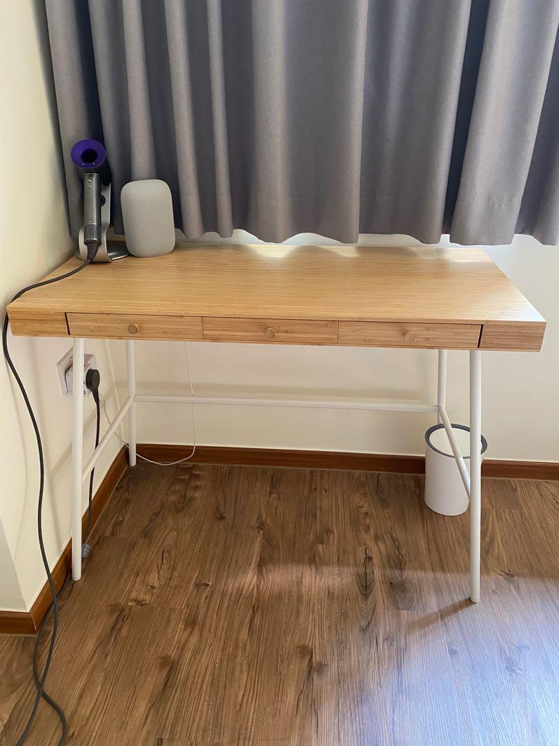 Ikea study desk, Furniture & Home Living, Furniture, Tables & Sets on ...