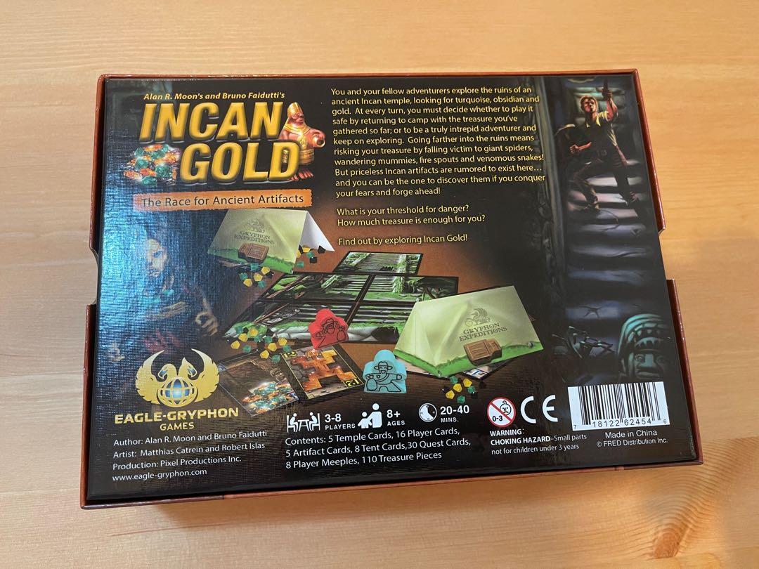 Incan Gold Board Game ( Authentic, New Edition ), Hobbies & Toys, Toys ...