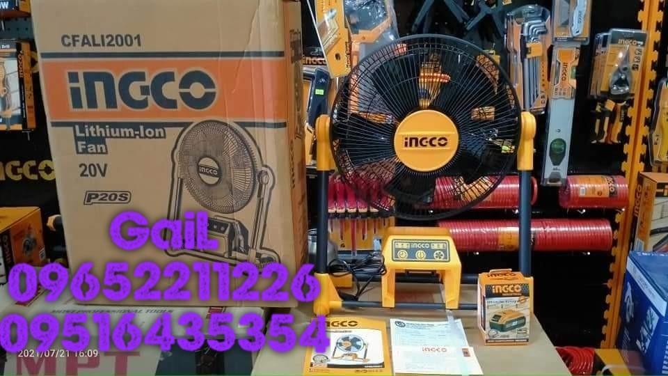 INGCO 20V Li-Ion Cordless Fan / Corded Electric Fan, Furniture & Home ...