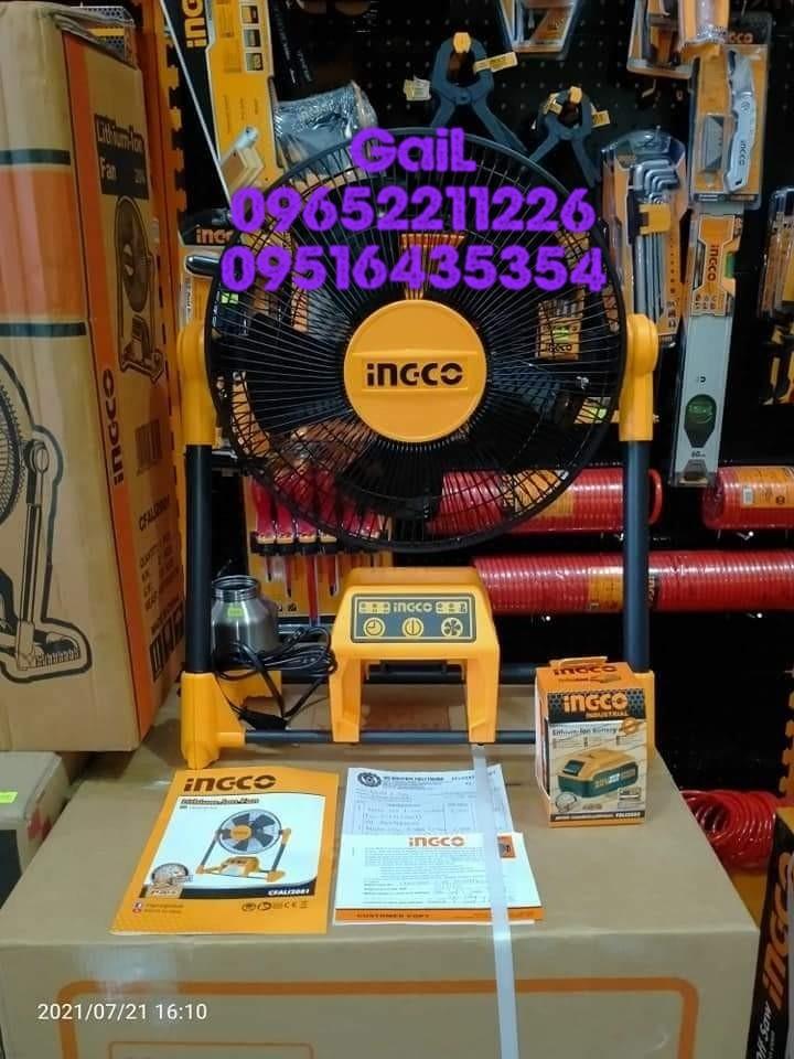 INGCO 20V Li-Ion Cordless Fan / Corded Electric Fan, Furniture & Home ...