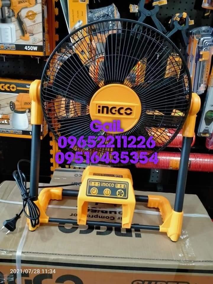 INGCO 20V Li-Ion Cordless Fan / Corded Electric Fan, Furniture & Home ...