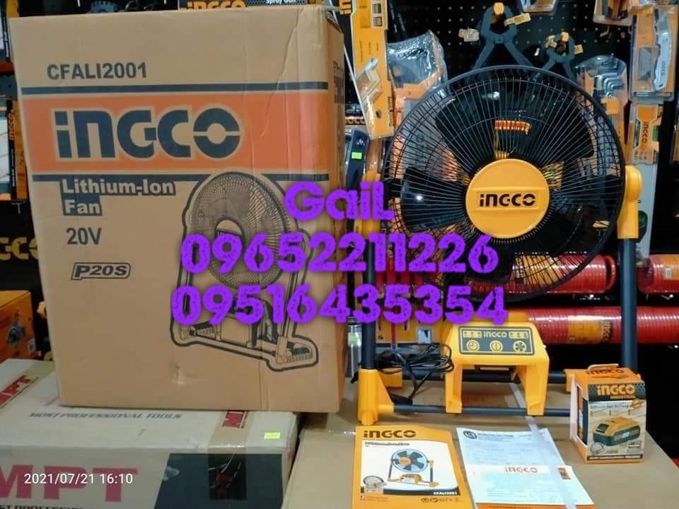INGCO 20V Li-Ion Cordless Fan / Corded Electric Fan, Furniture & Home ...