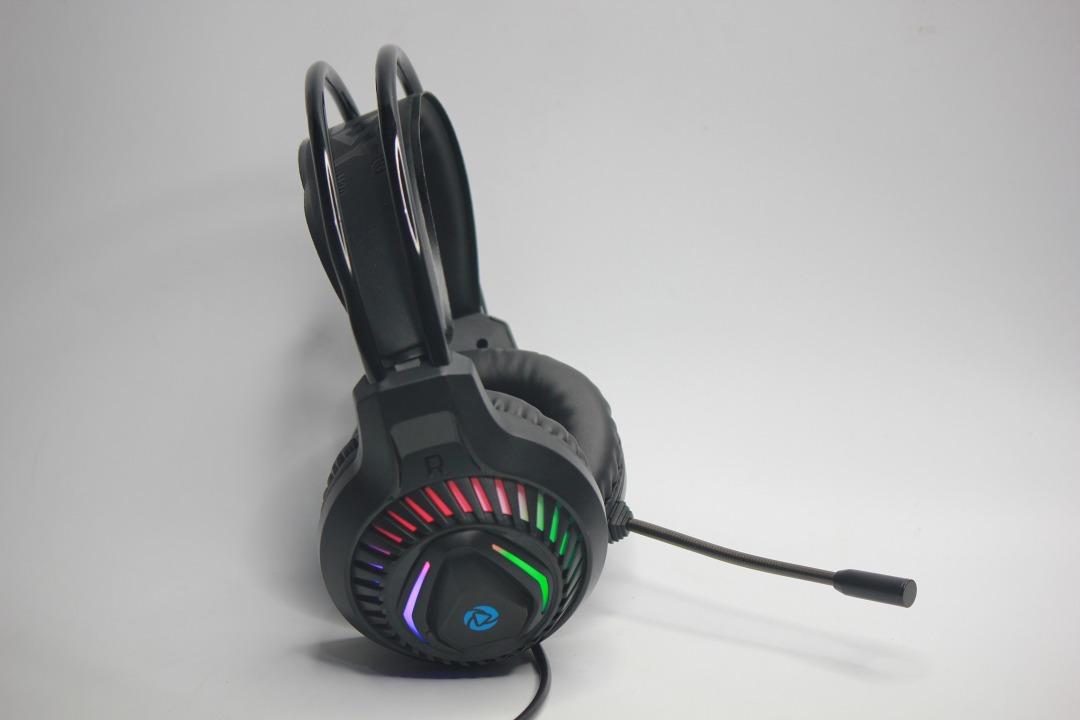INPLAY H20 BLACK RGB GAMING HEADSET, 1.5-meter WIRED CABLE HEAVY DUTY ...