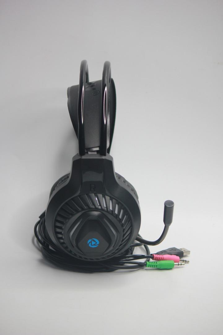 INPLAY H20 BLACK RGB GAMING HEADSET, 1.5-meter WIRED CABLE HEAVY DUTY ...