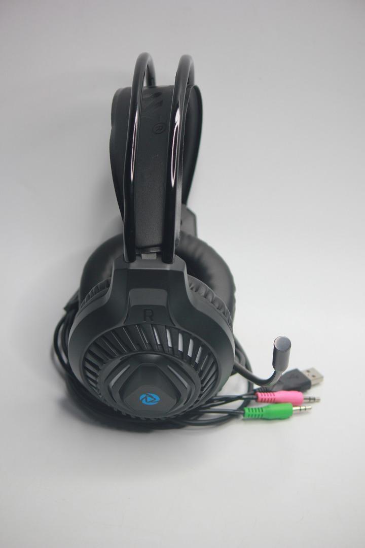INPLAY H20 BLACK RGB GAMING HEADSET, 1.5-meter WIRED CABLE HEAVY DUTY ...