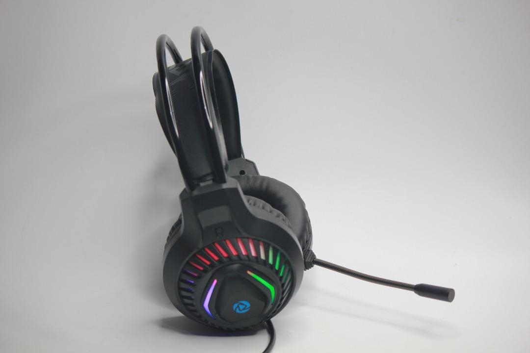 INPLAY H20 BLACK RGB GAMING HEADSET, 1.5-meter WIRED CABLE HEAVY DUTY ...