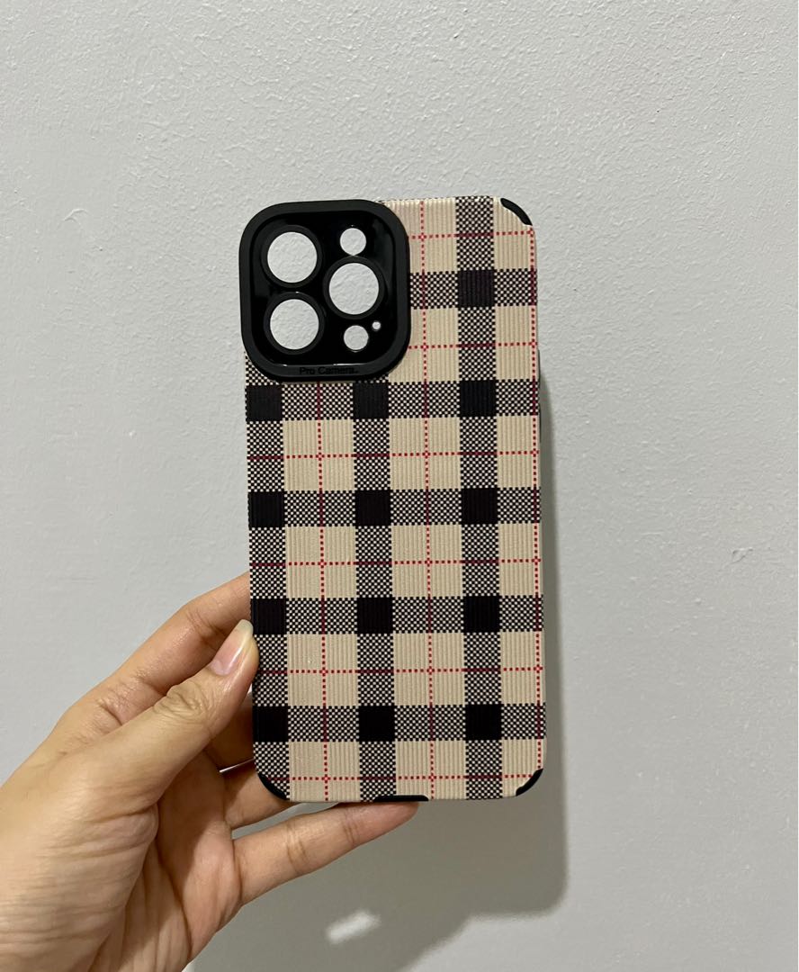 iPhone 13 Pro Max Gingham Pattern Case, Mobile Phones & Gadgets, Mobile ...