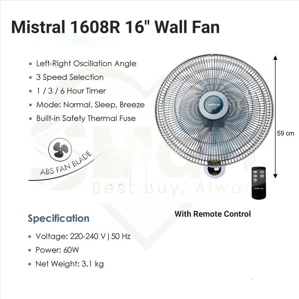 [ NEW ] KDK Wall Fan With Remote Control ( certified with Singapore ...