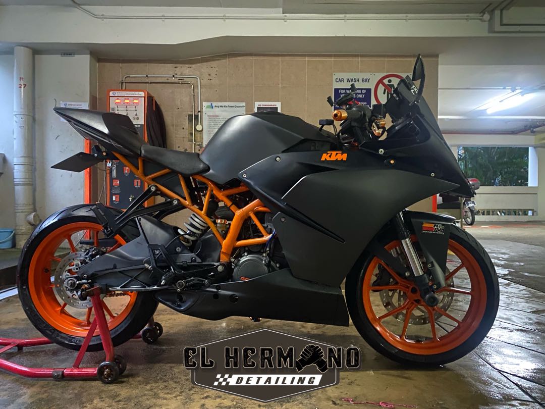 KTM RC 200 Bike Wash / Motorcycle Detailing, Motorcycles, Motorcycle ...