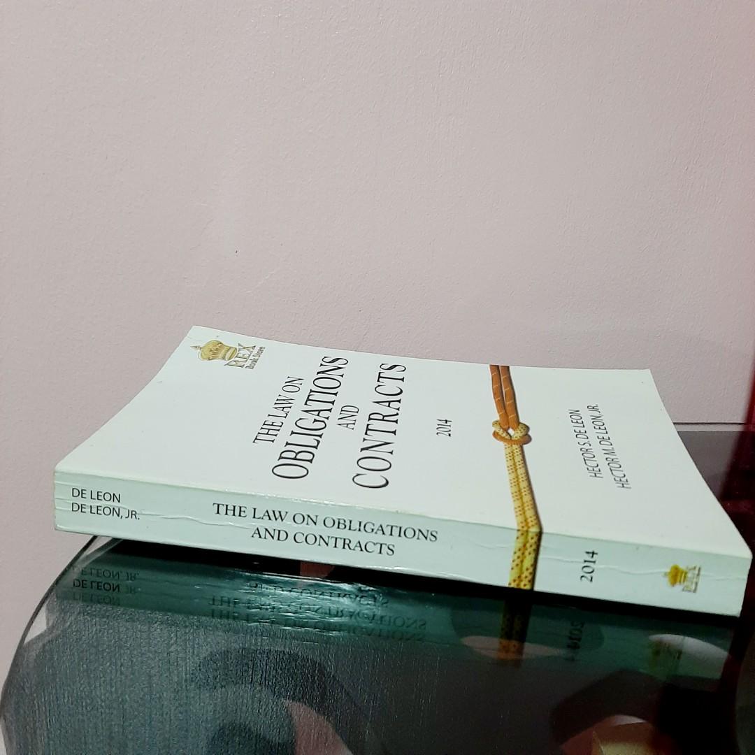 Law on Obligations and Contracts (OBLICON) - De Leon, Hobbies & Toys ...