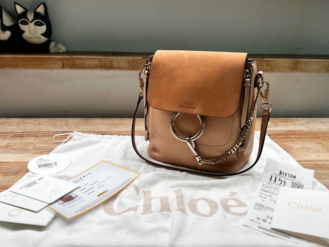 CHLOE FAYE 2 WAY BACKPACK (SMALL BLUSH NUDE 2018), Luxury, Bags ...