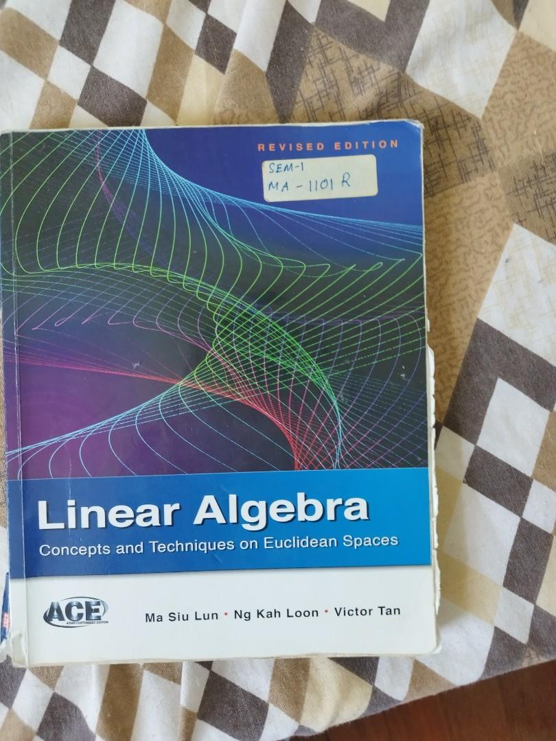 Linear Algebra Textbook NUS MA1101R, Hobbies & Toys, Books & Magazines ...