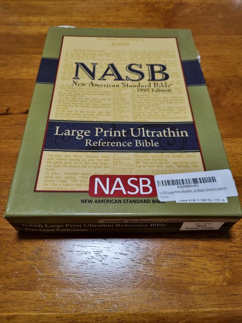 Lockman Foundation NASB 1995 Large Print Ultrathin Reference Bible ...