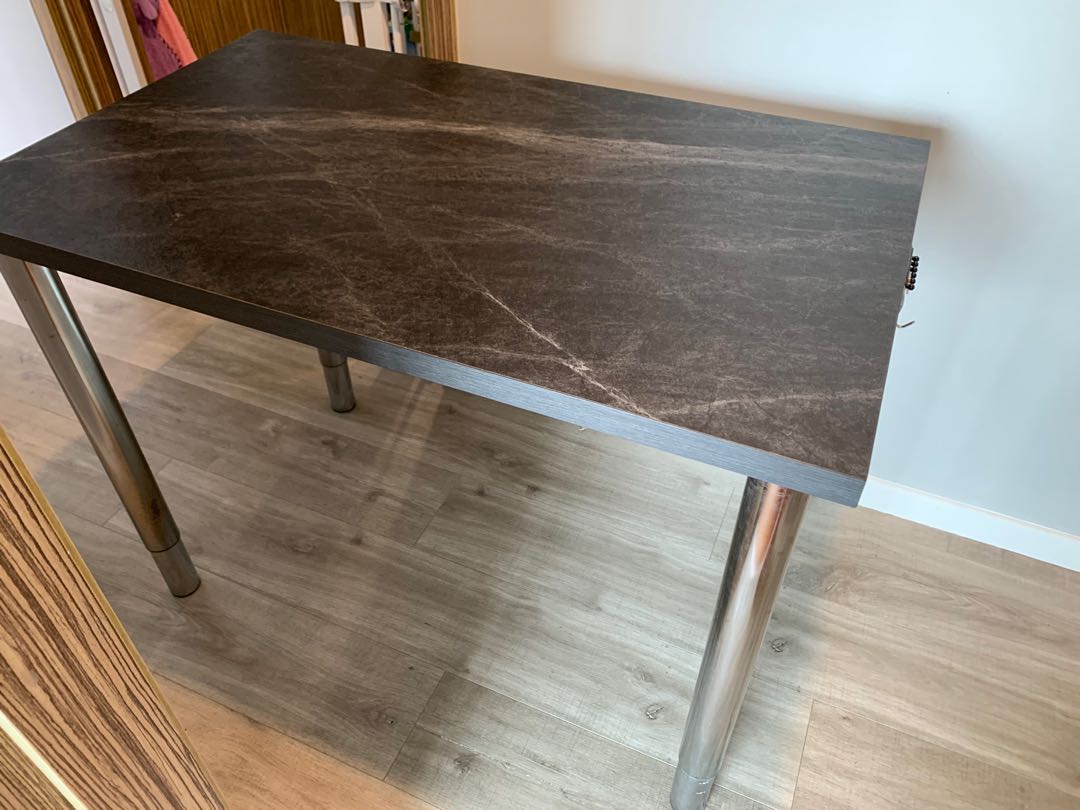 Marble laminate study desk, Furniture & Home Living, Furniture, Tables ...