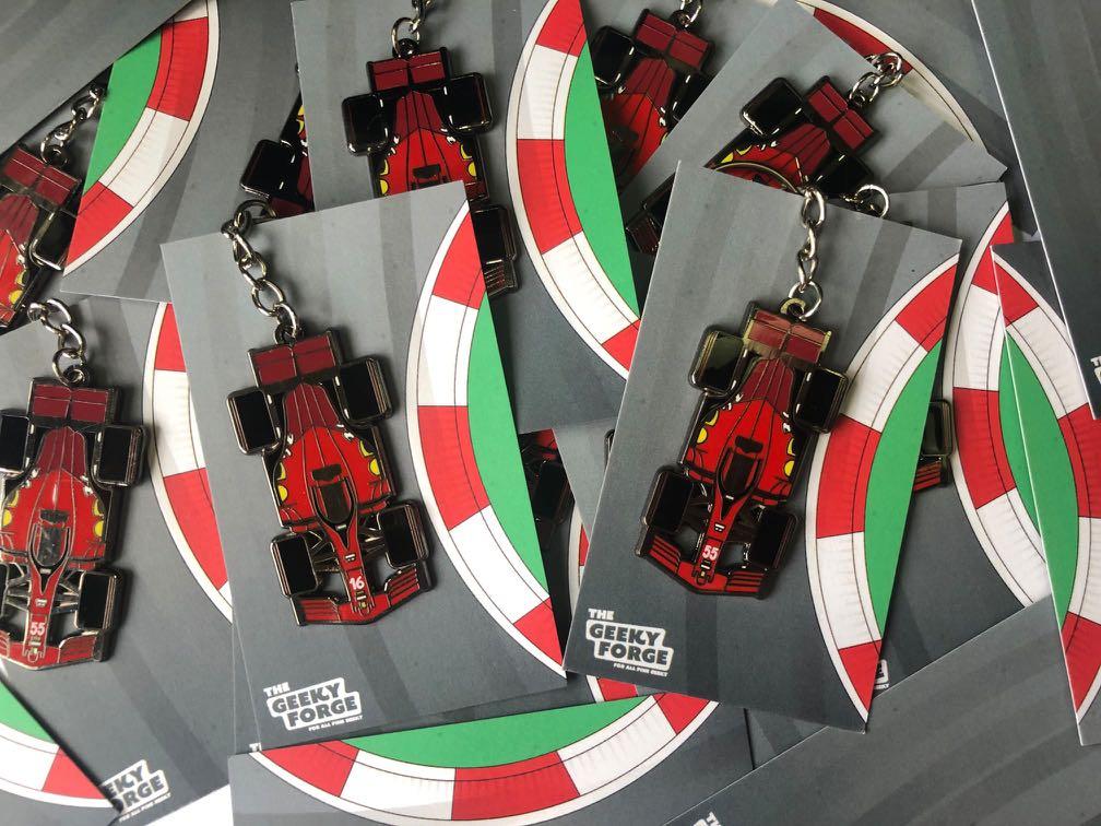 Mercedes/Ferrari F1 Enamel Keychain, Hobbies & Toys, Stationery & Craft ...