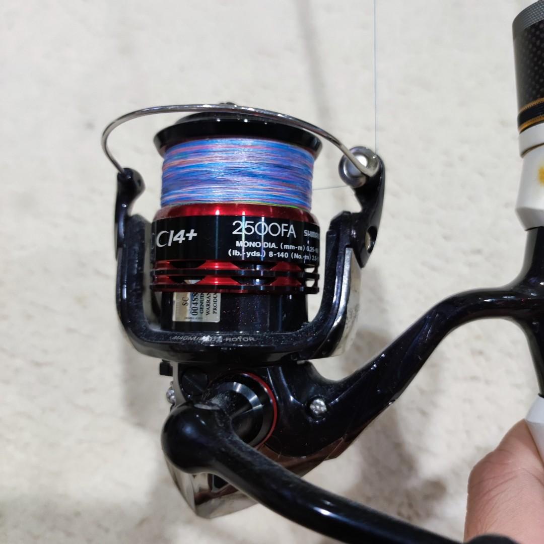 *FULL Set w/ Box & Bag* Shimano Stradic CI4+ 2500 with Evo Solid Carbon ...