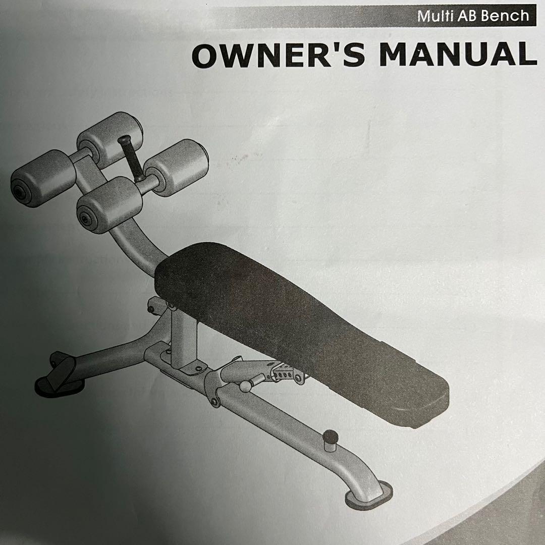 Multi Ab Bench (GYM), Sports Equipment, Exercise & Fitness, Cardio ...