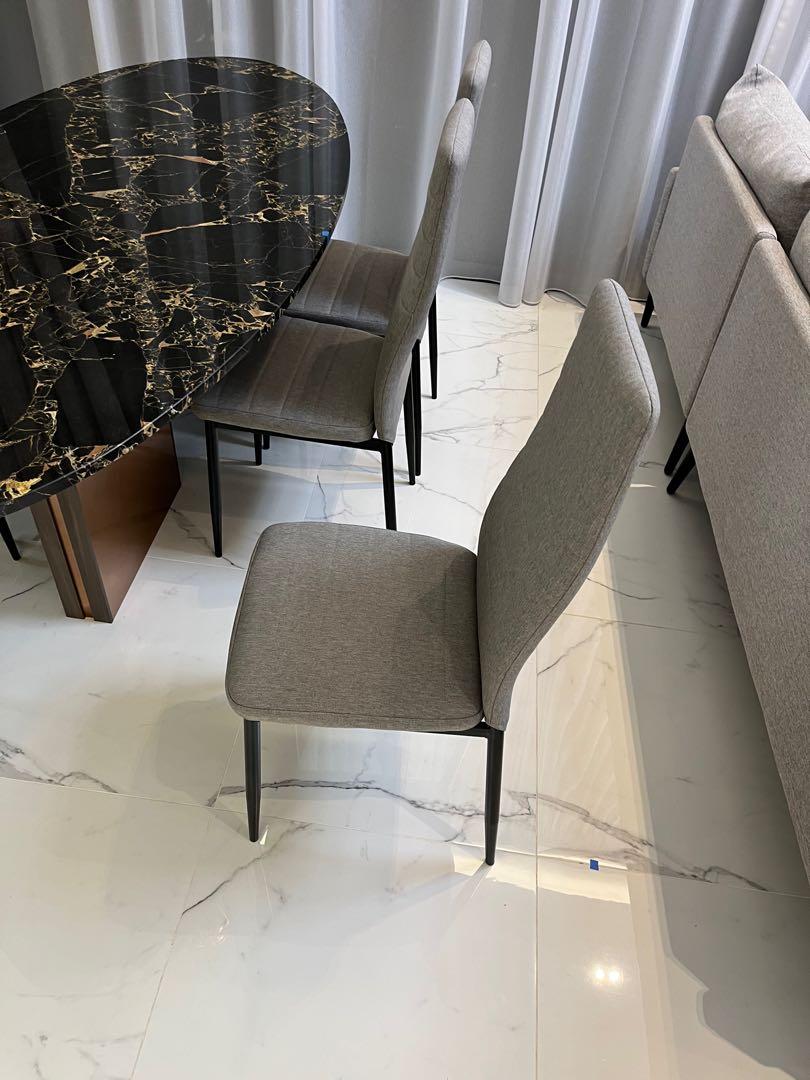 NEW 2 Meter Dinning table with 6 dining chairs, Furniture & Home Living ...