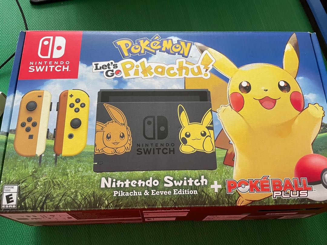 Nintendo Switch Pikachu Limited Edition, Video Gaming, Video Game ...