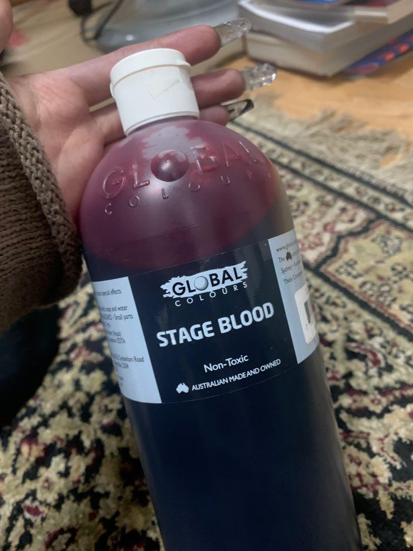Non-toxic Fake Stage Blood Global Colours, Hobbies & Toys, Stationery ...