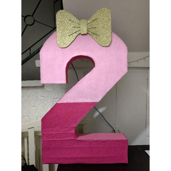 Number 2 Standee Barbie/Minnie Mouse Theme birthday standee, Hobbies ...