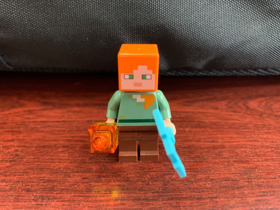 Official Minecraft Building Blocks Lego Toy Minifigures - Alex, Hobbies ...