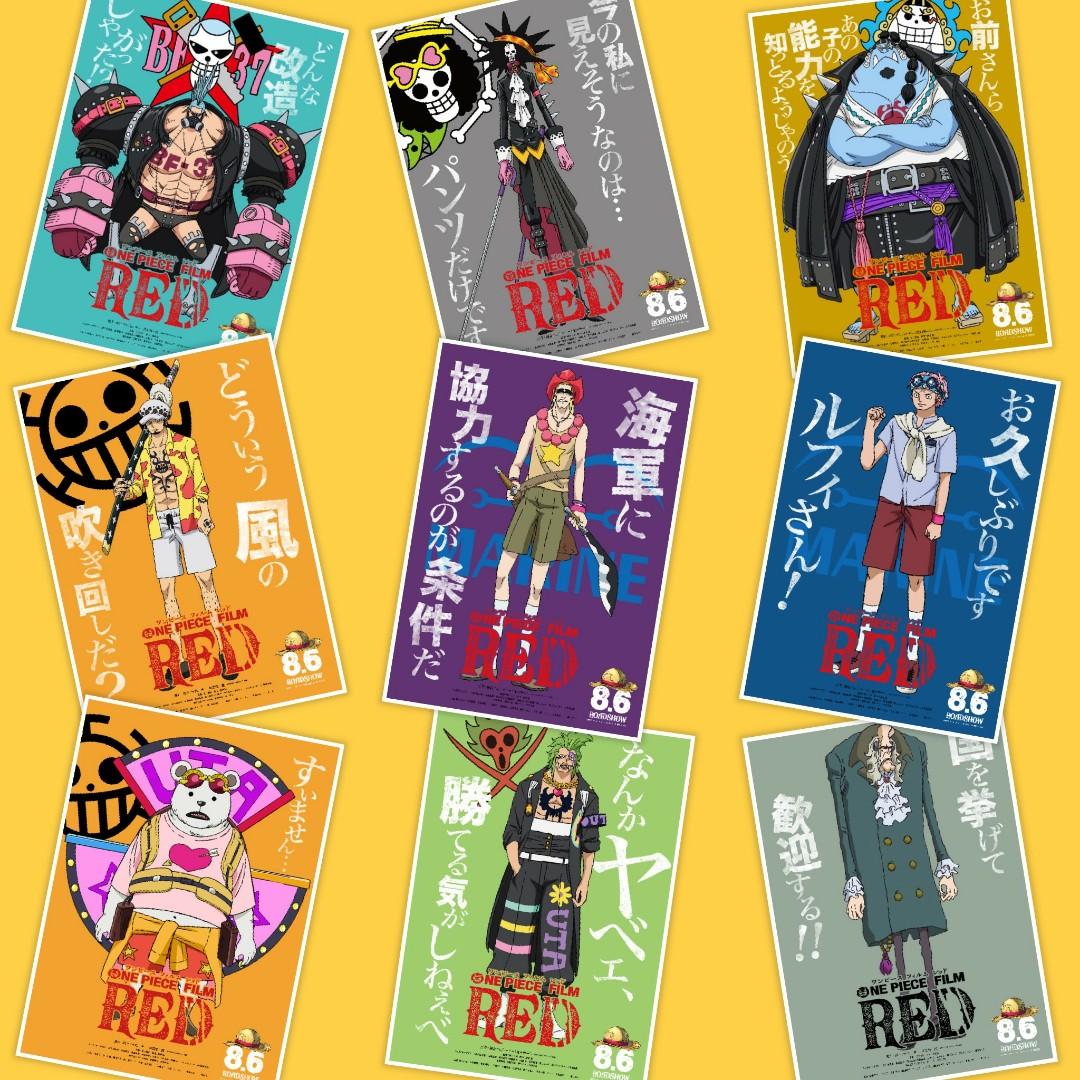 One Piece Red Film Poster A3 saiz, Hobbies & Toys, Collectibles ...