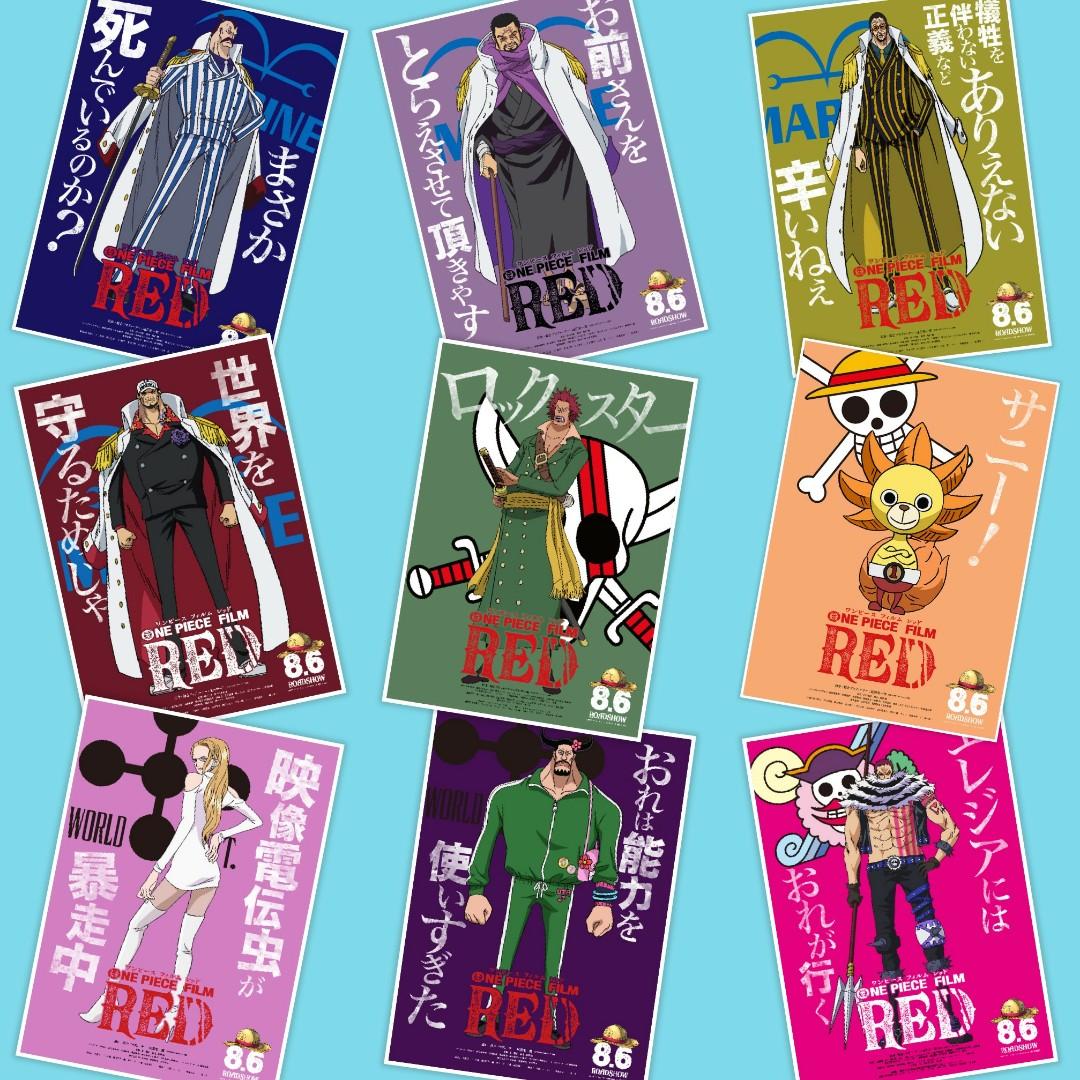 One Piece Red Film Poster A3 saiz, Hobbies & Toys, Collectibles ...