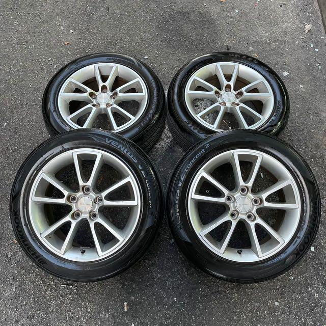 Original 16 inch sport rim Elantra tyre 70%, Auto Accessories on Carousell