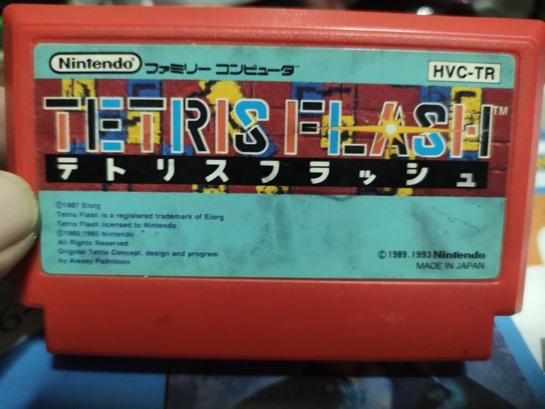 Original Nintendo Famicom Tetris, Video Gaming, Video Games, Nintendo ...