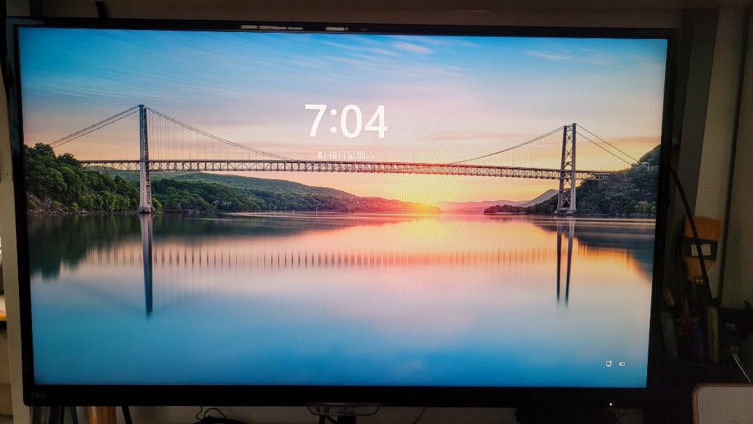 Philips 246E monitor 飛利浦高清顯示器, 電腦＆科技, 電腦周邊及配件, 電子屏幕 - Carousell