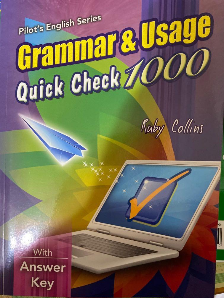 Pilot’s English Series Grammar & Usage Quick Check 1000 練習 連答案, 興趣及遊戲 ...