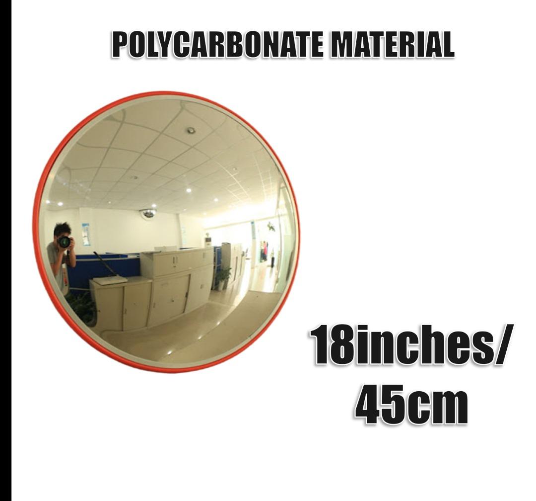 Polycarbonate convex mirror , 18 inches convex mirror, indoor convex ...