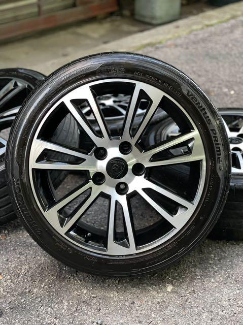 proton preve 17 inch sports rim tyre 70%, Auto Accessories on Carousell