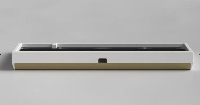 QK65 ewhite gold r1 custom keyboard , 電腦＆科技, 電腦周邊及配件, 電腦鍵盤及相關產品 - Carousell