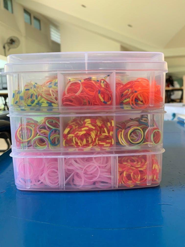Rainbow loom box (with tools), Hobbies & Toys, Stationery & Craft ...