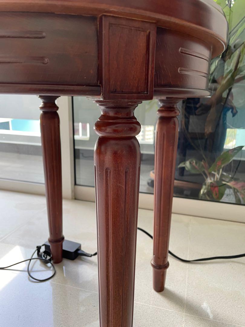 Rose wood round side table, Furniture & Home Living, Furniture, Tables ...