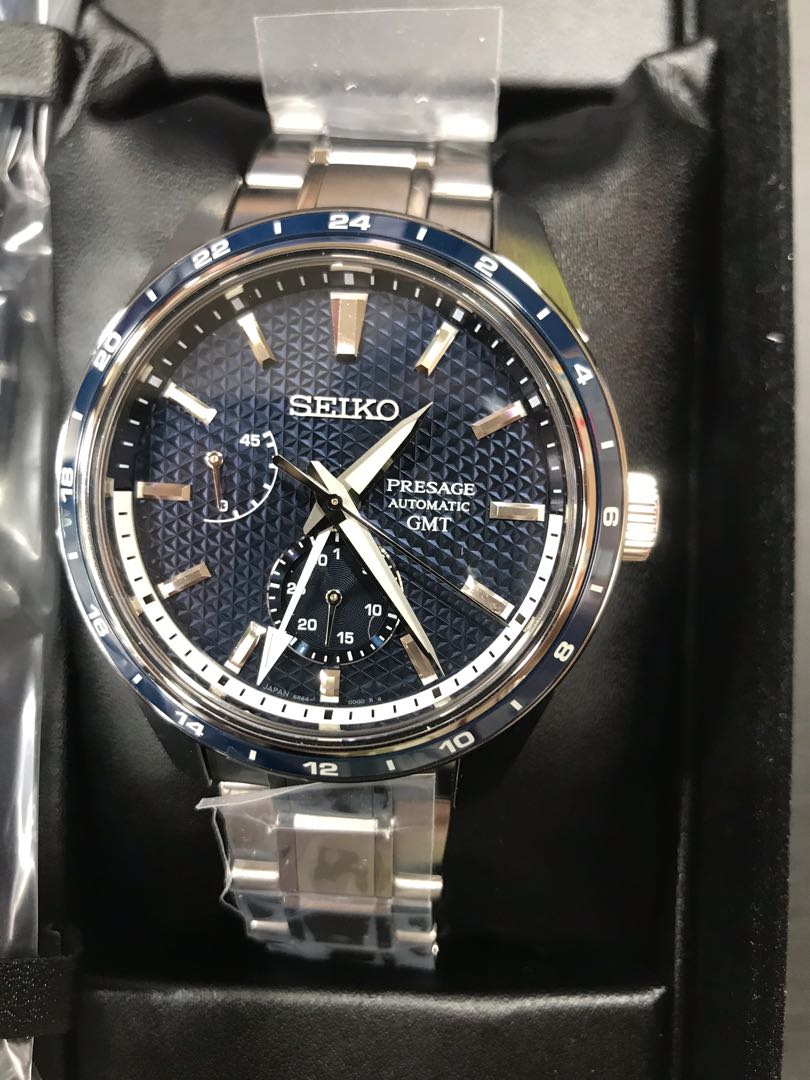 Seiko Presage GMT SPB303 SPB303J SPB303J1, Men's Fashion, Watches ...