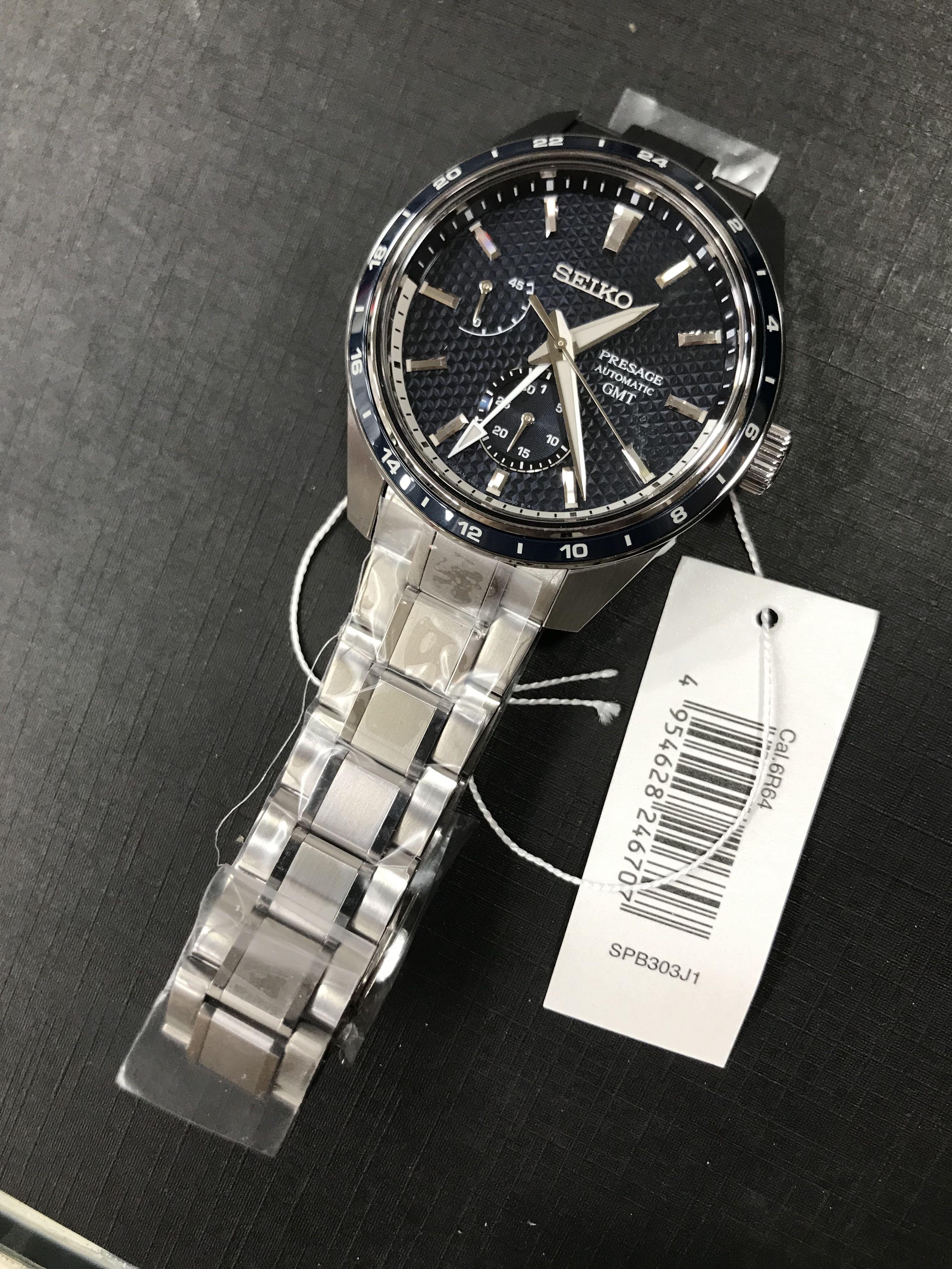 Seiko Presage GMT SPB303 SPB303J SPB303J1, Men's Fashion, Watches ...