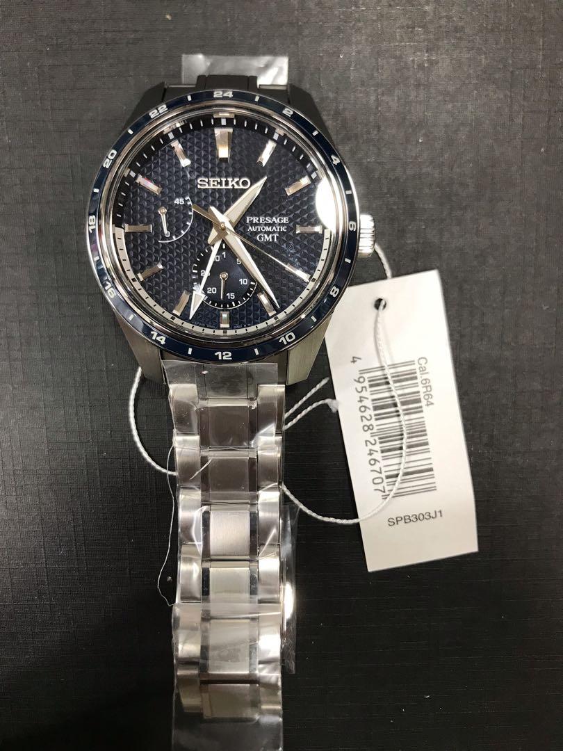 Seiko Presage GMT SPB303 SPB303J SPB303J1, Men's Fashion, Watches ...