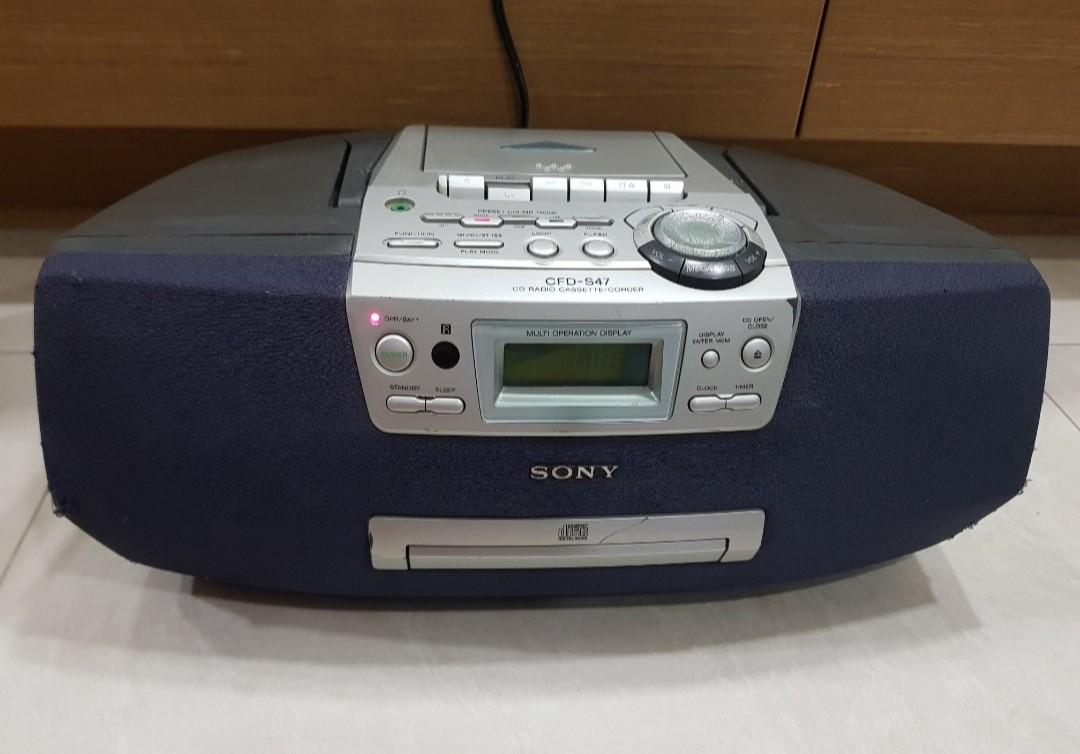 Sony CFD-S47 CD Radio Cassette-corder, Audio, Portable Music Players on ...